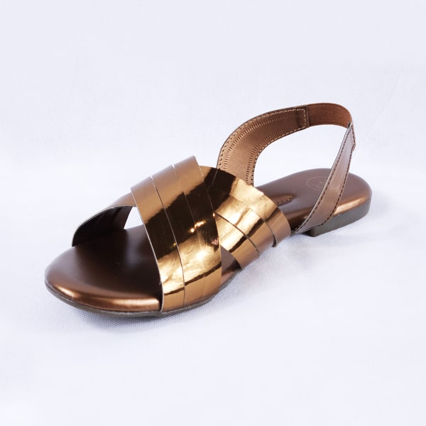 WalkORama | Cindal Gold And Copper Women's Sandals