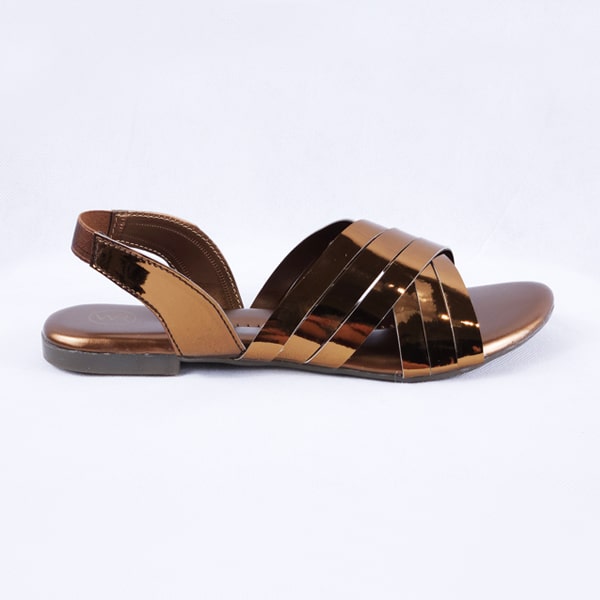 WalkORama | Cindal Gold And Copper Women's Sandals