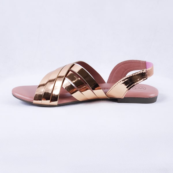WalkORama | Cindal Rose Gold and Pink Women's Sandals